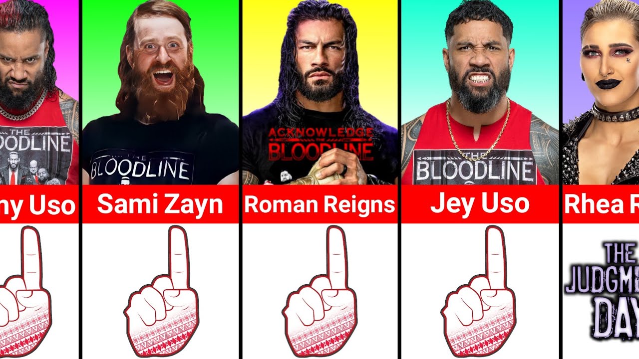 WWE The Bloodline All Members & WWE The Judgment Day All Members - YouTube