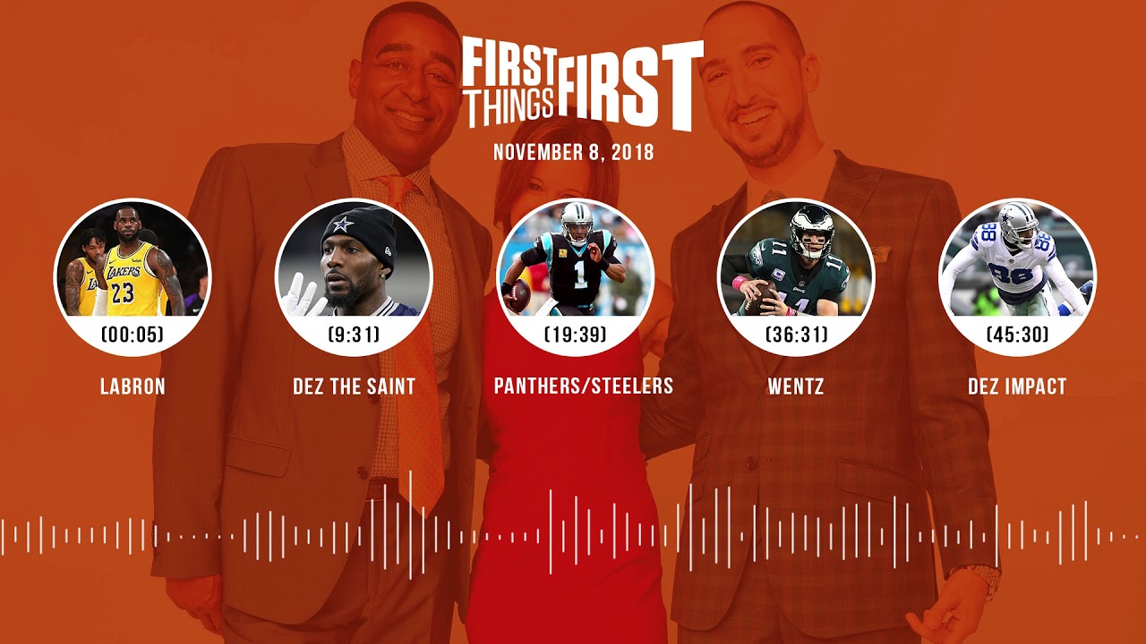 First Things First audio podcast(11.8.18) Cris Carter, Nick Wright ...