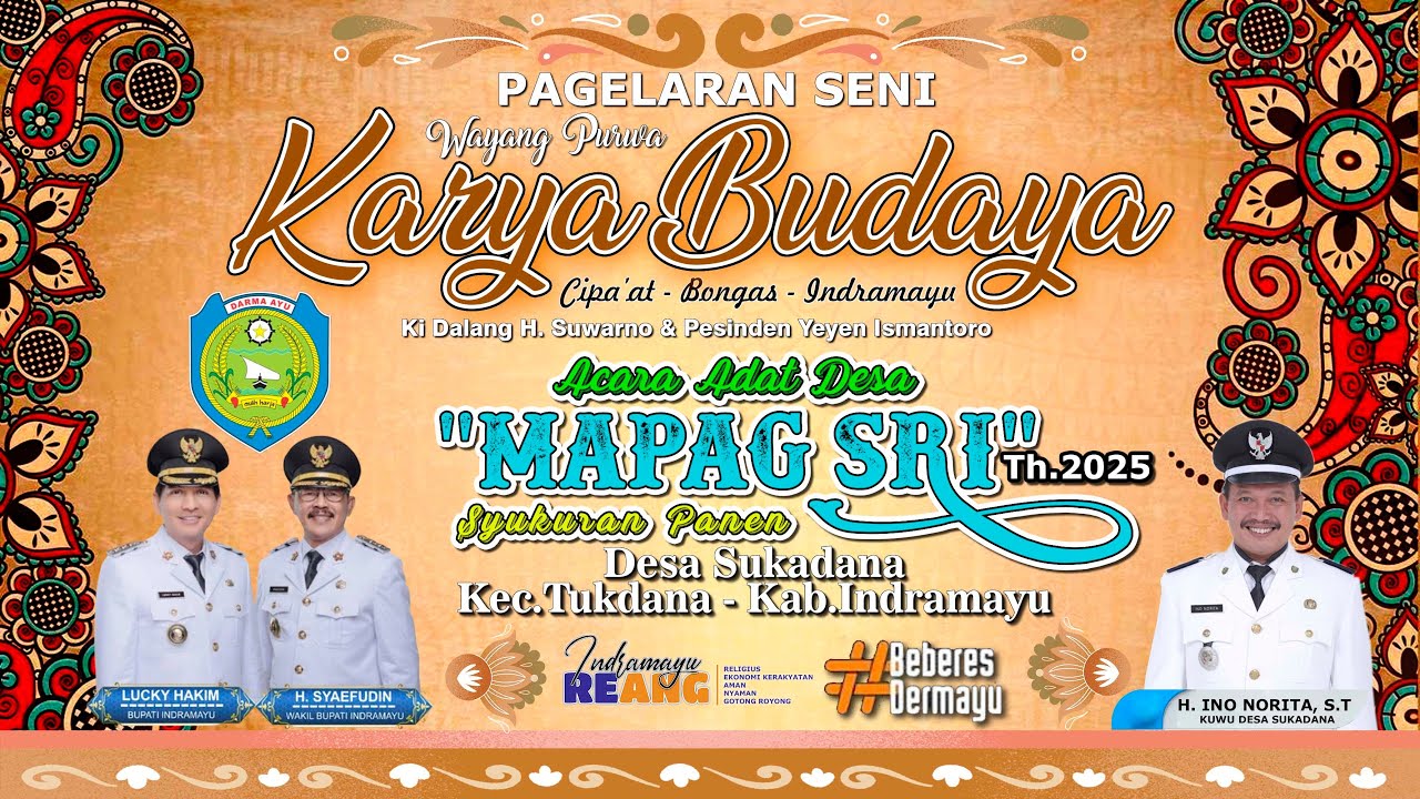 🔴 LIVE WAYANG KULIT "KARYA BUDAYA" || ADAT MAPAG SRI DESA SUKADANA ...