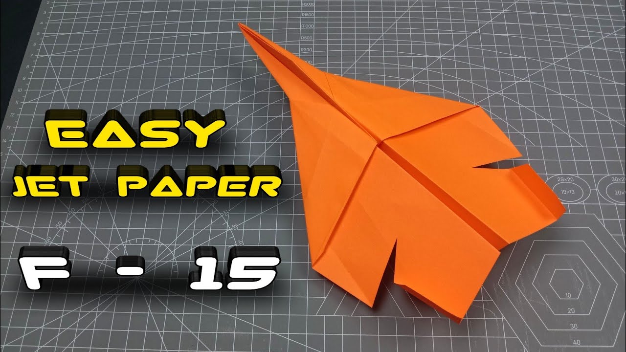 How to make Easy Paper Jet Plane - Origami Tutorial - YouTube