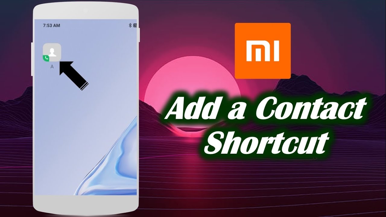 Add a Contact Shortcut on Home Screen in MI Phone - YouTube