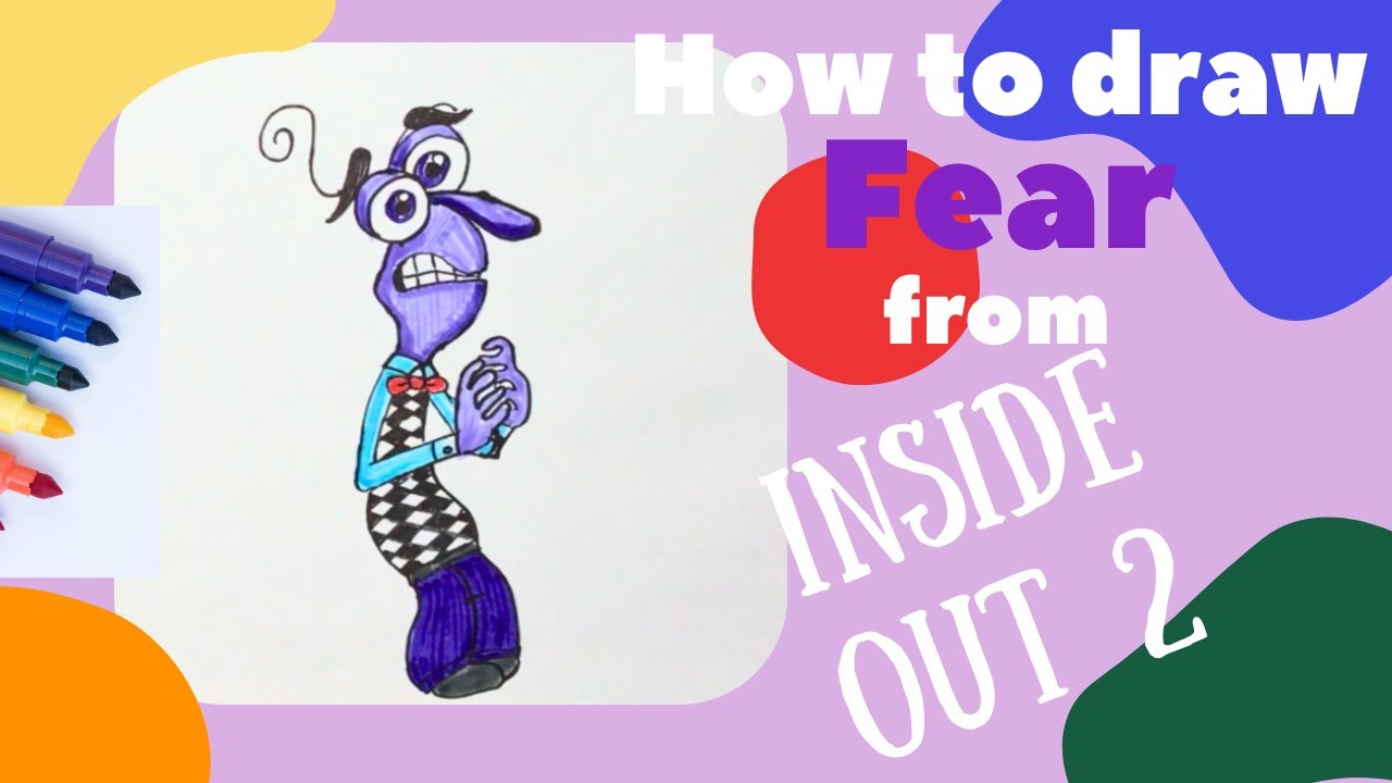 How to Draw Fear | Inside Out 2 (New) - YouTube
