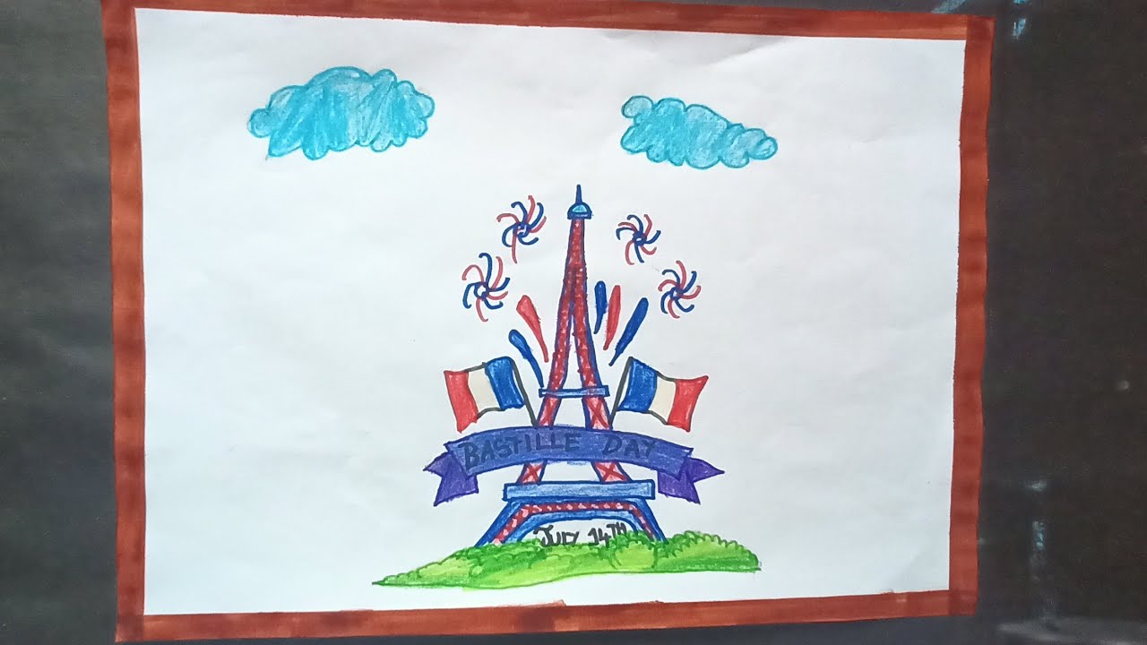 Bastille day drawing July 14th - YouTube
