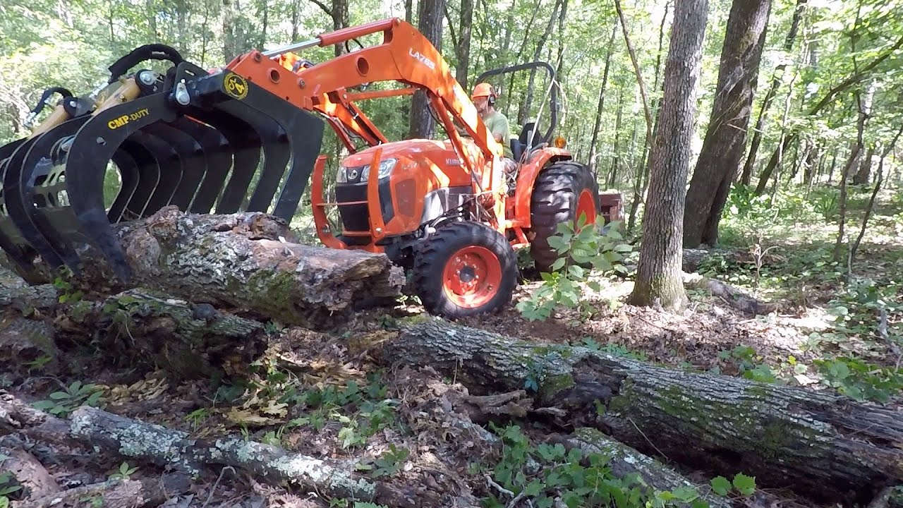 Clearing A Road Through The Woods - YouTube