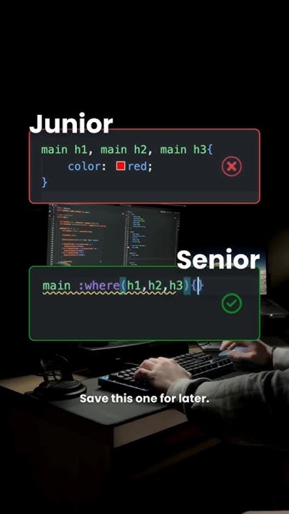 Junior vs Senior Developer: CSS Code Differences 🎨💻 - YouTube