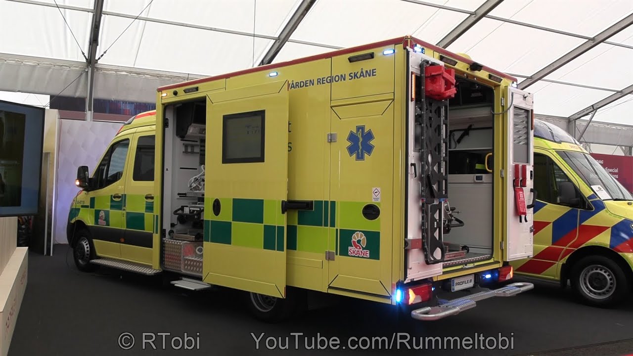 Swedish 4-door Mercedes Sprinter Mobile Intensive Care Unit - Exterior ...