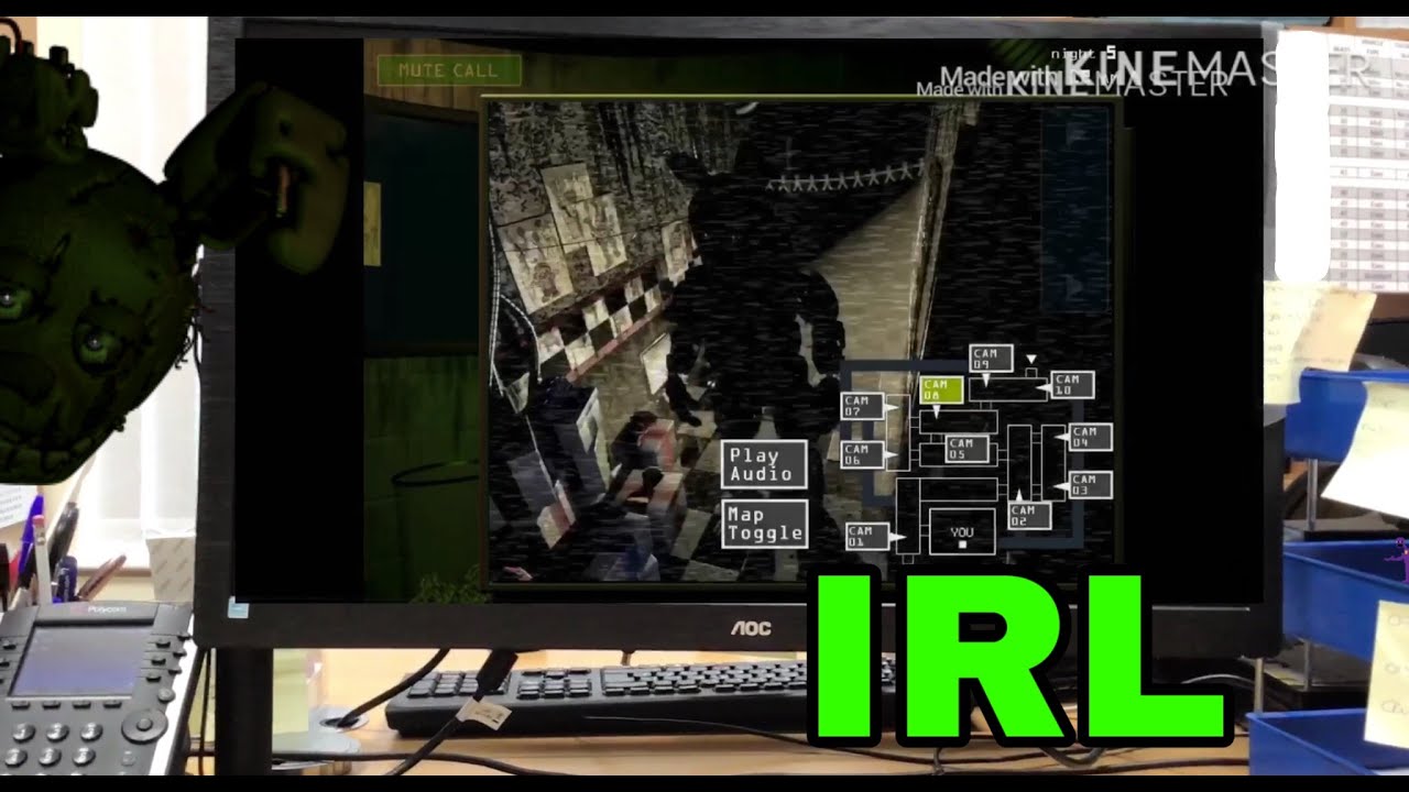 FNAF 3 IN REAL LIFE OFFICE | NIGHT 5! | FIVE NIGHTS AT FREDDY’S 3 - YouTube