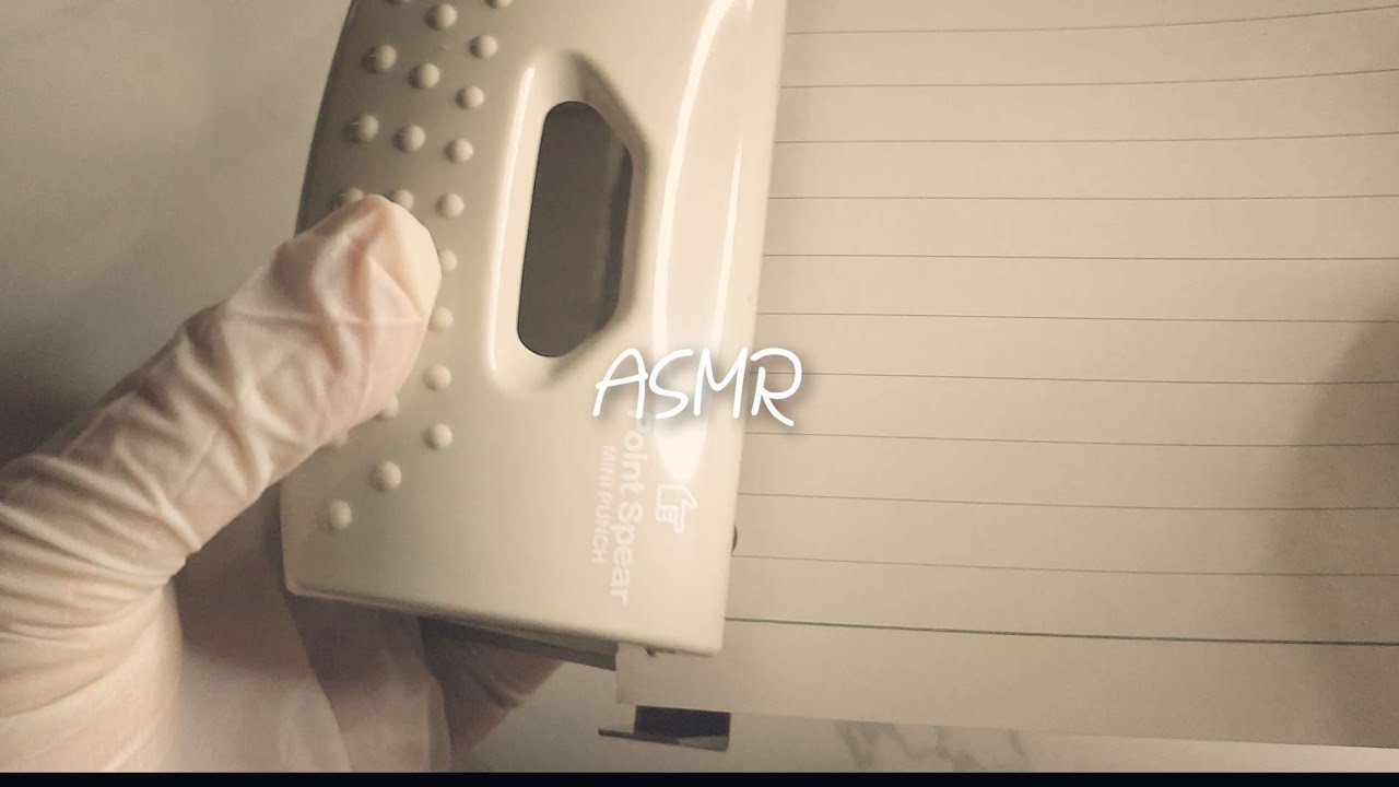 ASMR - punching machine | 펀칭기계 - YouTube