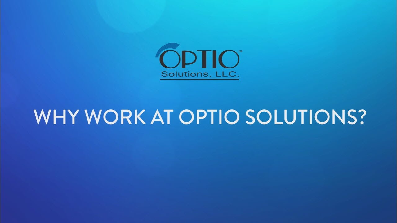 Why work at Optio Solutions? - YouTube