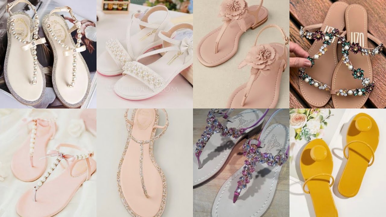stylish flat sandals design collection for girls|casual wear sandals ...