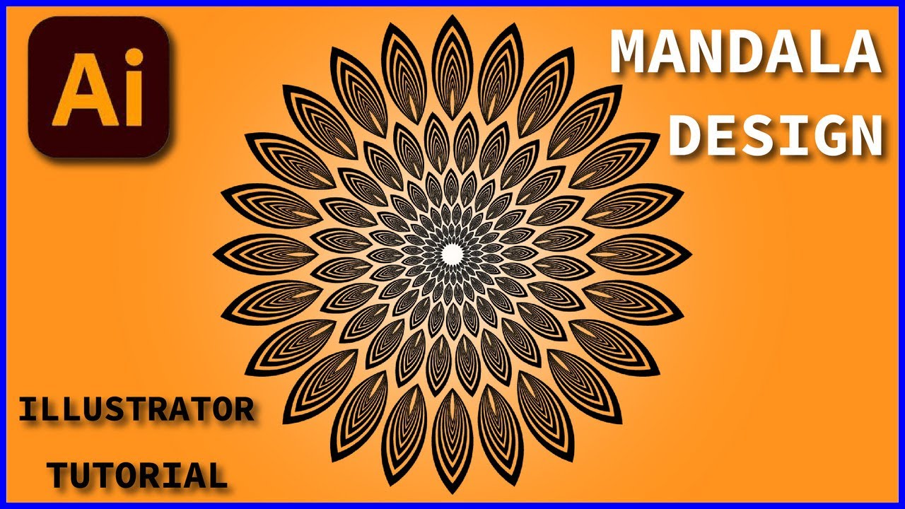 How to Create Simple Mandala Design in Illustrator Bangla Design|| MHN ...