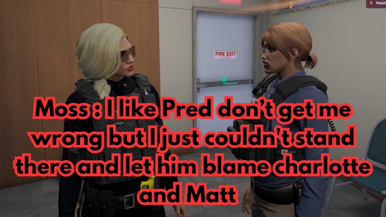 Chief Moss and Maxwell having a conversation about Kyle Pred's RAID ...