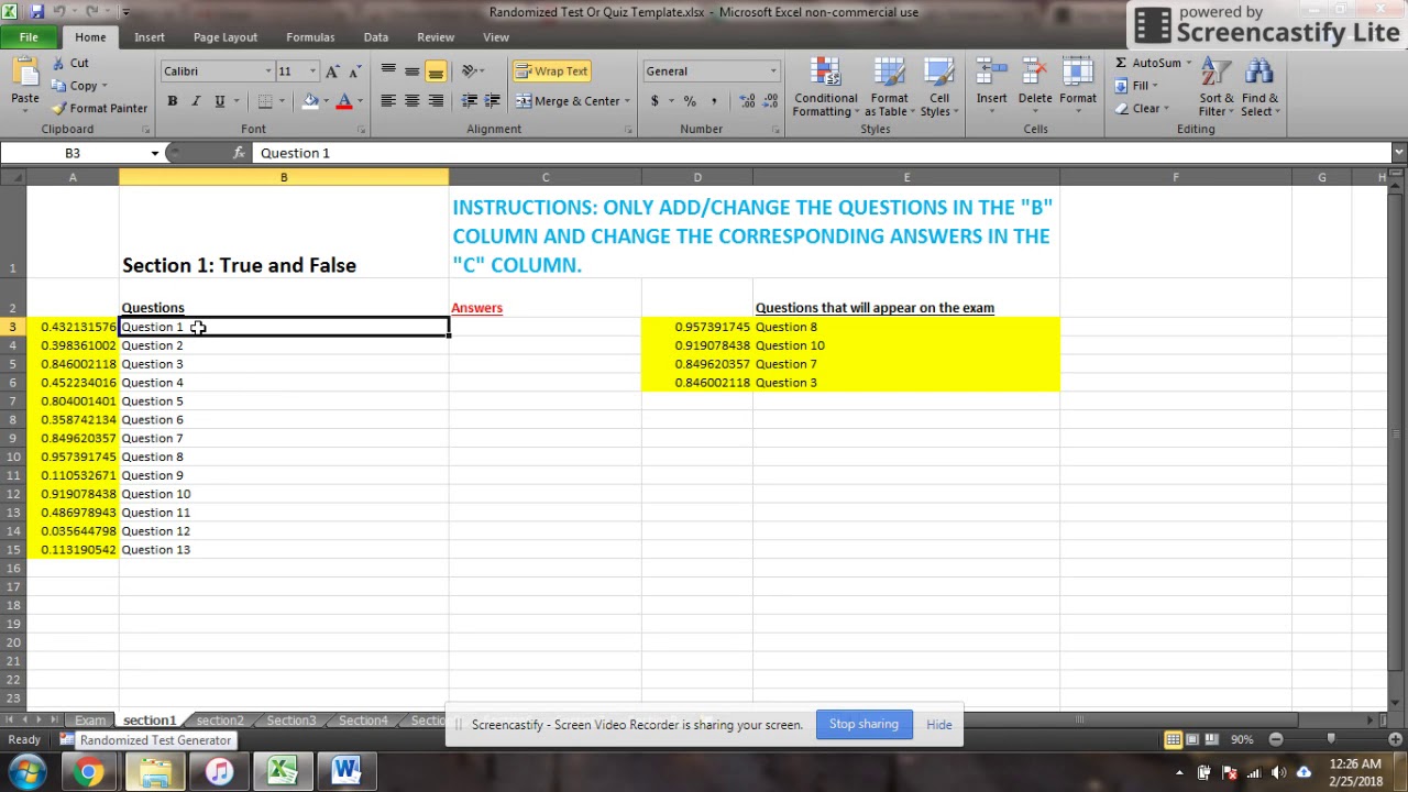 Randomized Test/Quiz Generator - YouTube