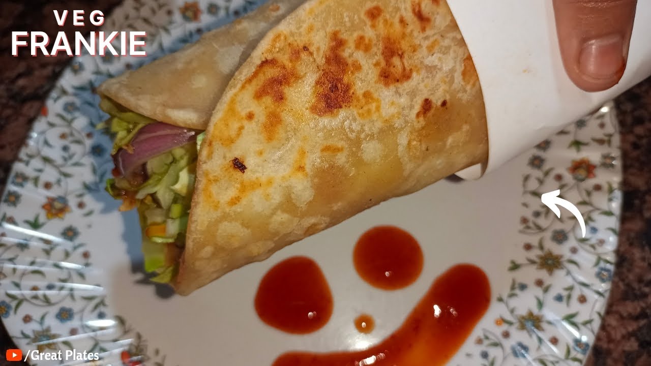 Veg Frankie | Veg Wrap | Veg Kathi roll | Veg Roll | Great Plates - YouTube