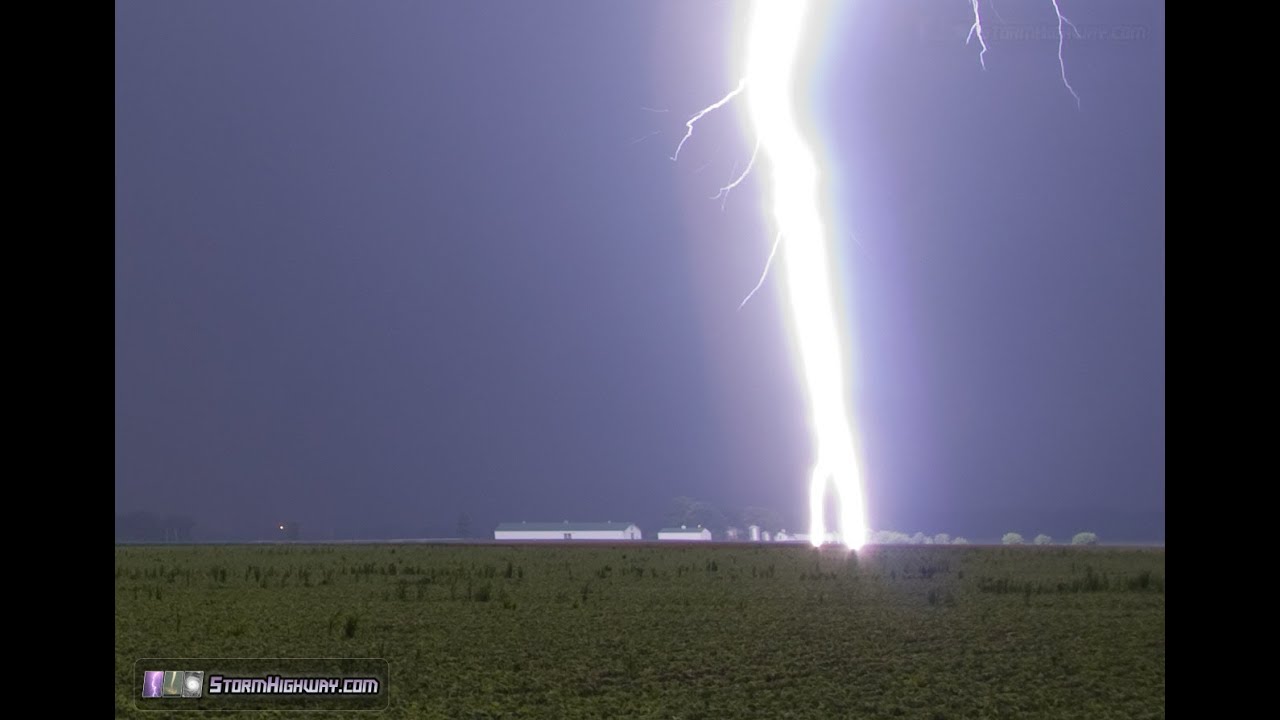 Close lightning photography - New Baden, IL - June 16, 2014 - YouTube