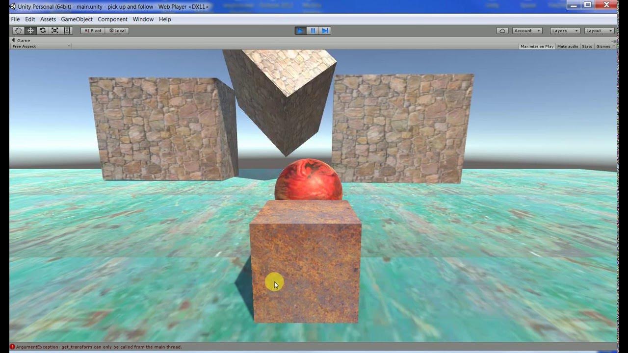 Unity3D v5 Pick up Object and Open Door - YouTube