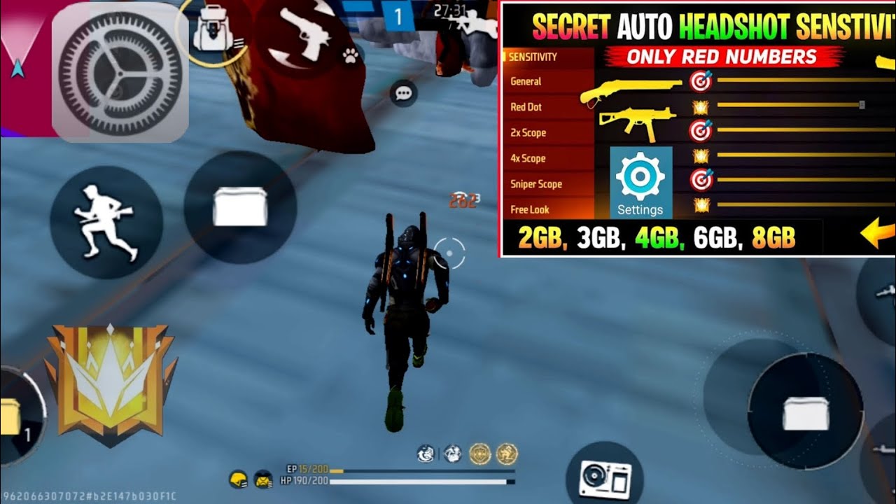 Free Fire Headshot setting 2023 ⚡ Best Sensitivity Settings ⚙️| Sensitivity + Hud Settings Free ...