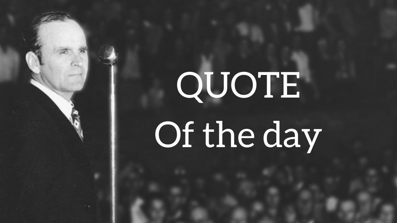 Quote of the day | William Marrion Branham - YouTube