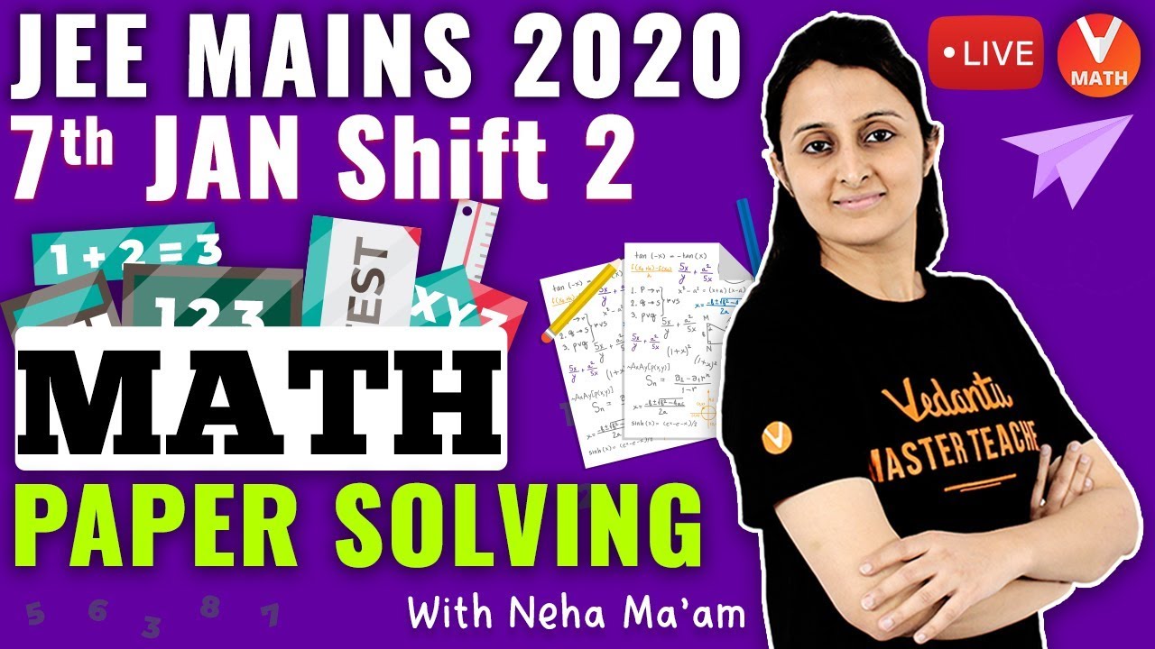 JEE Main 2020 Question Paper Solving With Tricks | 7th January Shift-2 ...
