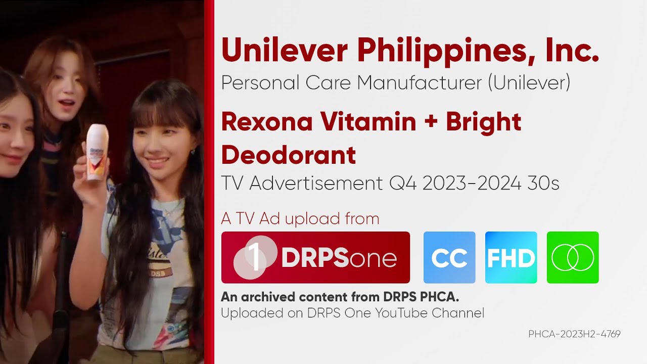 Rexona Vitamin + Bright Deodorant TV Ad Q4 2023-2024 30s with GIDLE ...