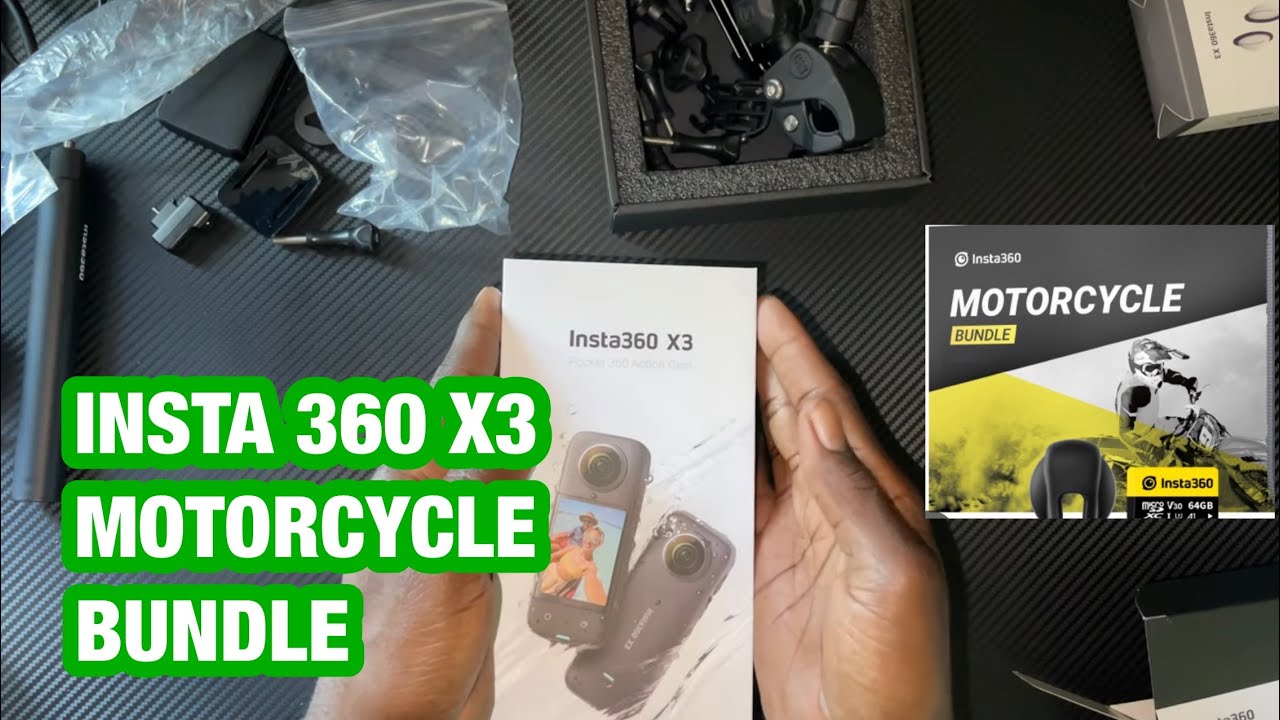 insta 360 motocyle boundle kit exploring everything that comr in the ...