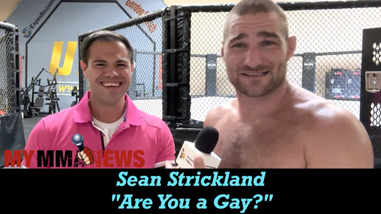 Sean Strickland "Are you a gay?" - YouTube