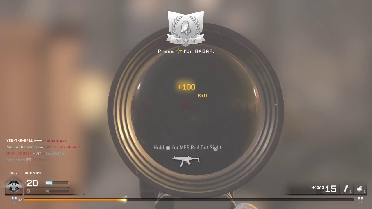 Amazing COD 4 Sniping montage #2 - YouTube