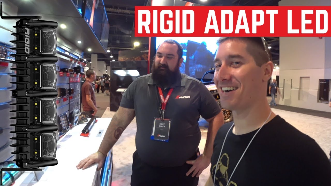RIGID Adapt And Adapt E Series LED Light Bars At SEMA - YouTube