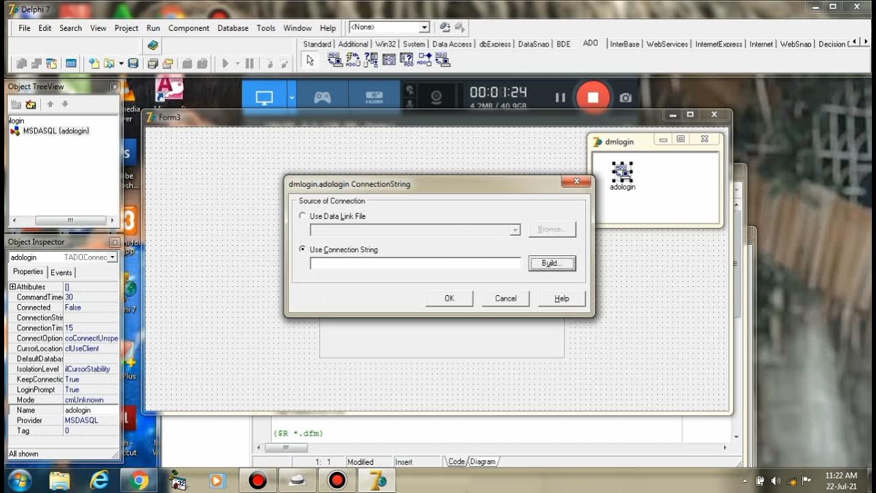 Tutorial Menghubungkan Form Login Ke Database Menggunakan Delphi 7 - YouTube