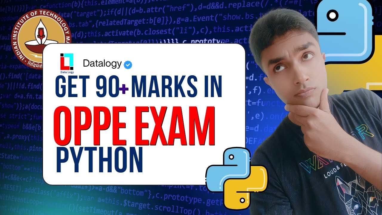 Oppe Exam last Days Strategy | Full Syllabus Covered #iitmadras # ...