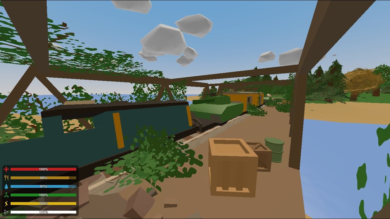 Unturned Map Speed Build #1: Abandoned Military Train - YouTube