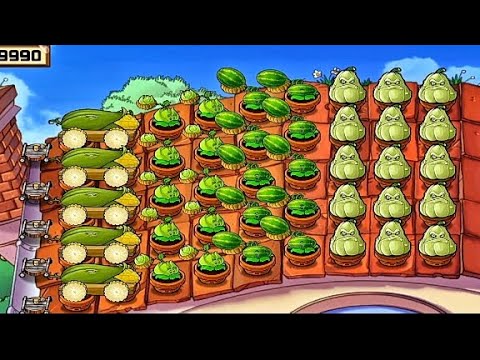 Pvz - Roof - Survival - More Games Gameplay - 5 Flags Completed ...