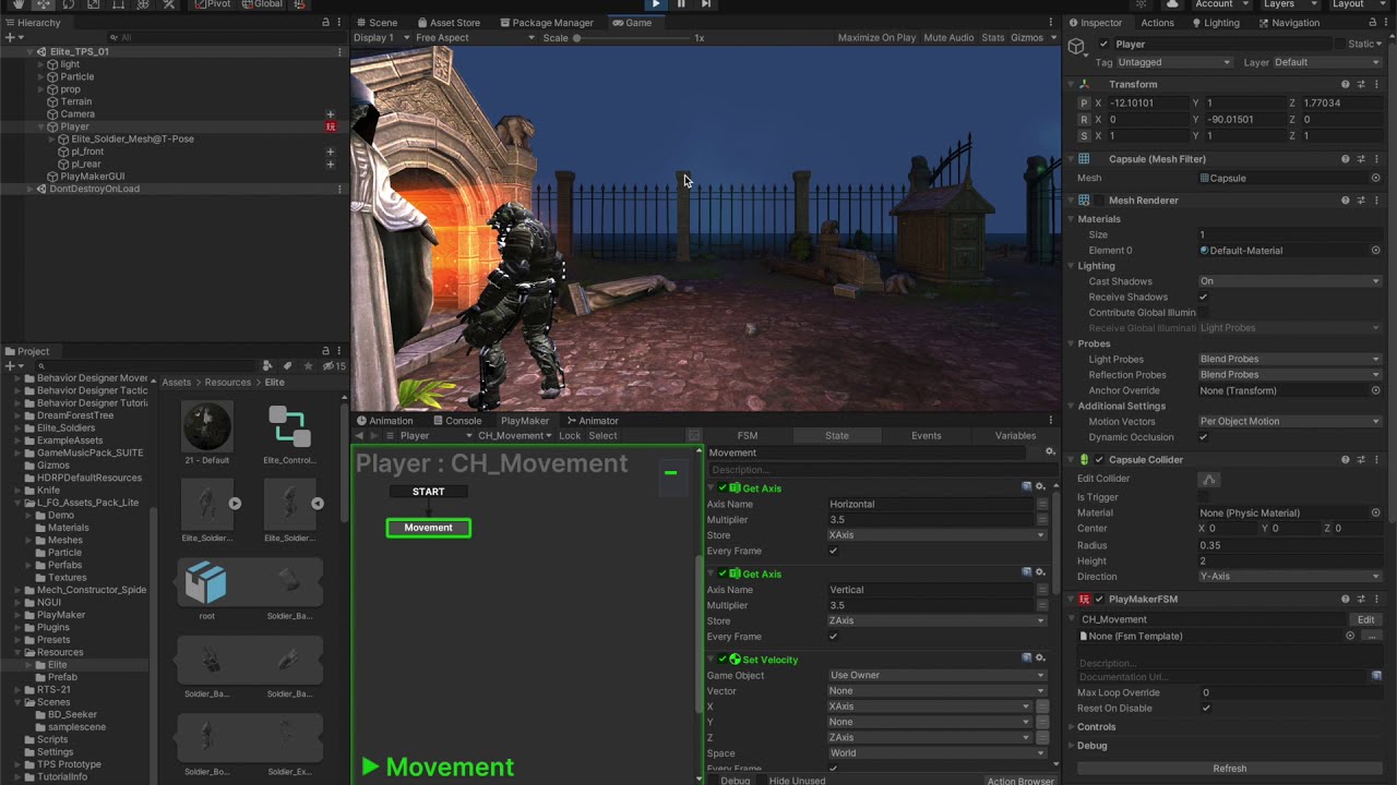 Unity2020 + Playmaker : Character Controller - YouTube
