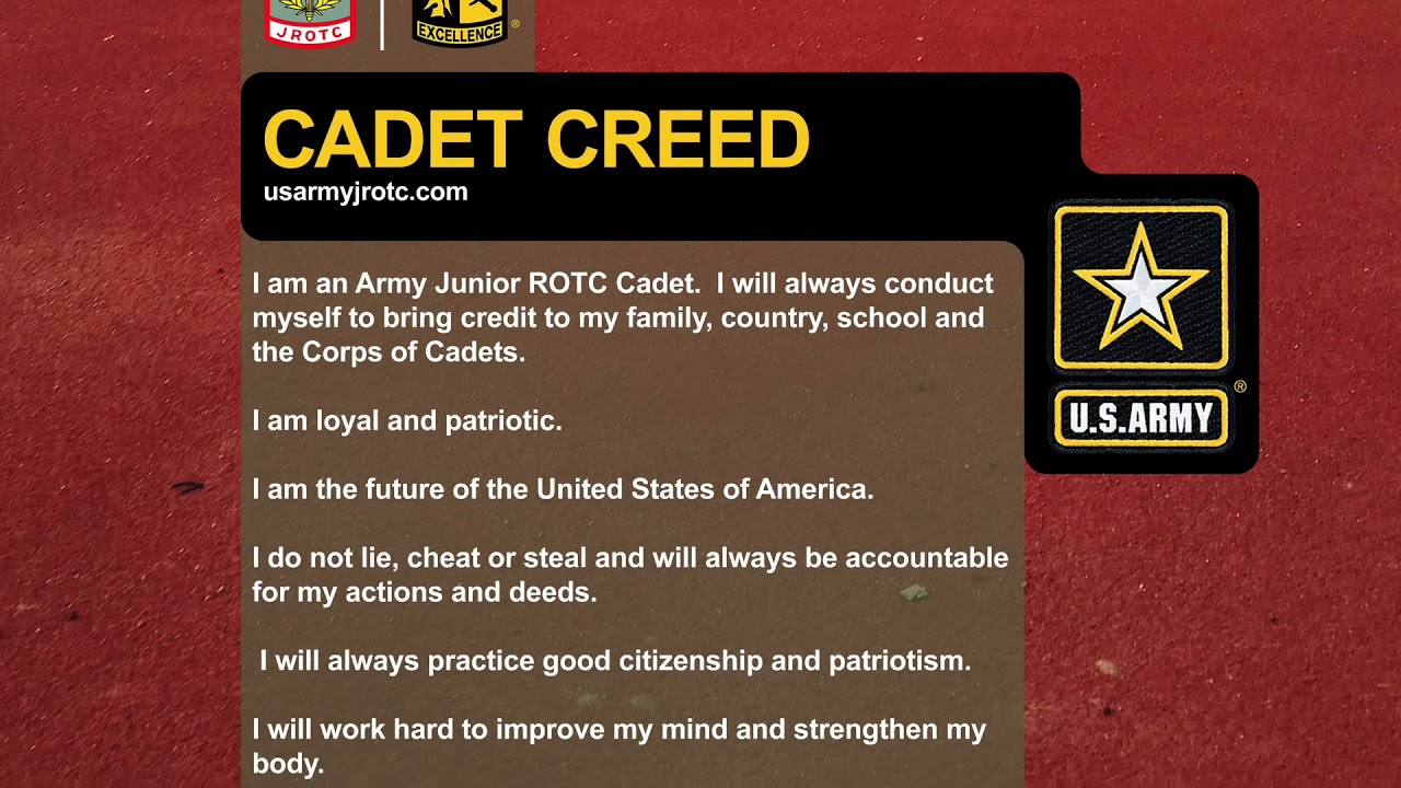 The Cadet Creed - YouTube
