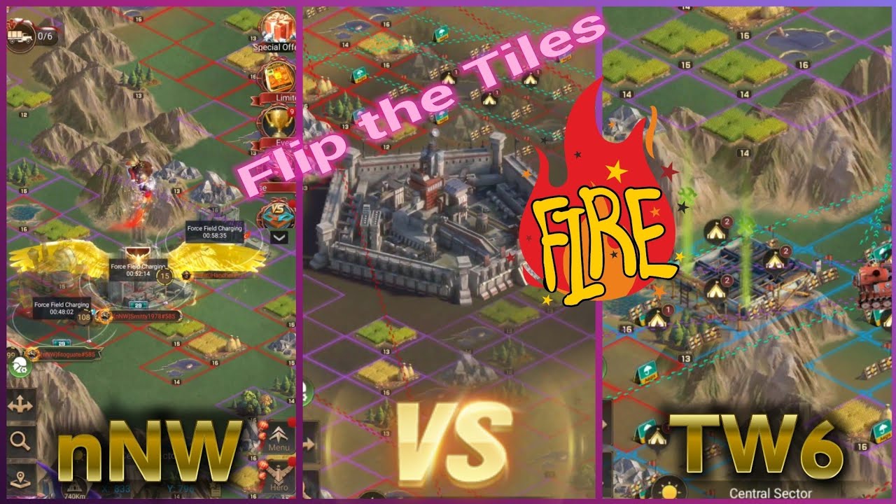 🔥 nNW V/S TW6 🔥 Flip the Tile ⭐ Fight for World Center ::: Last Shelter ...