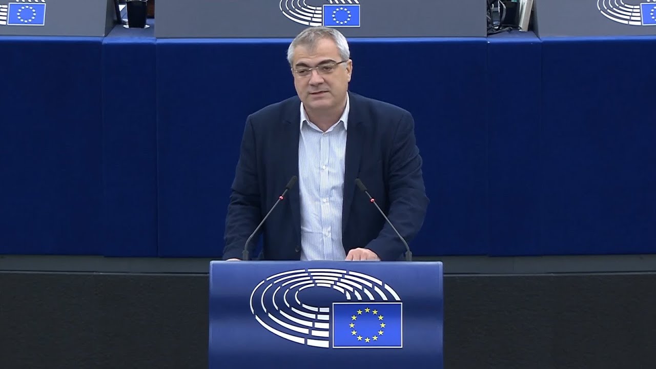 Ομιλία του Κ. Παπαδάκη στο Ευρωκοινοβούλιο για το Ηλεκτρικό ρεύμα - YouTube