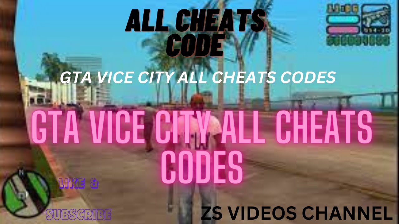 Gta Vice City All Cheats Code Gta Vice City Top 15 Cheats Code Tank