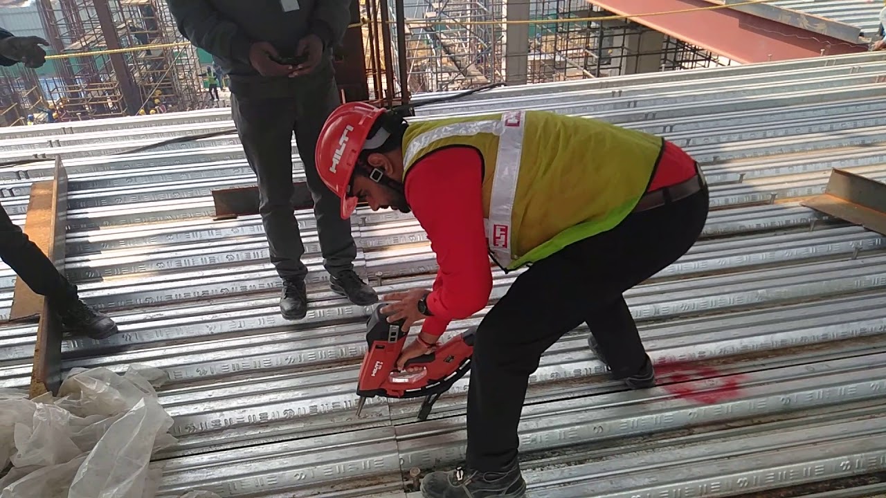 Deck sheet fixing - YouTube