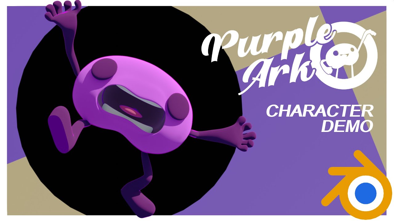 Purple Ark Character Demo [Blender Animation] - YouTube