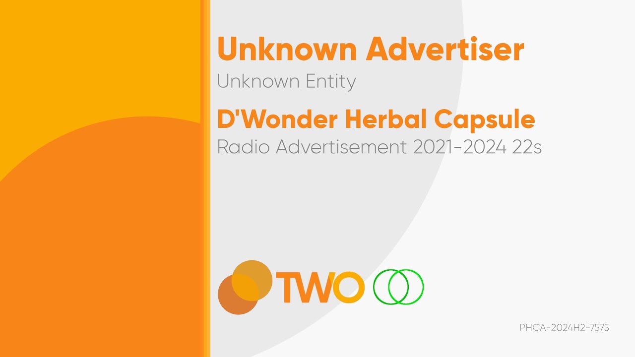 D'Wonder Herbal Capsule Radio Ad 2021-2024 22s - YouTube