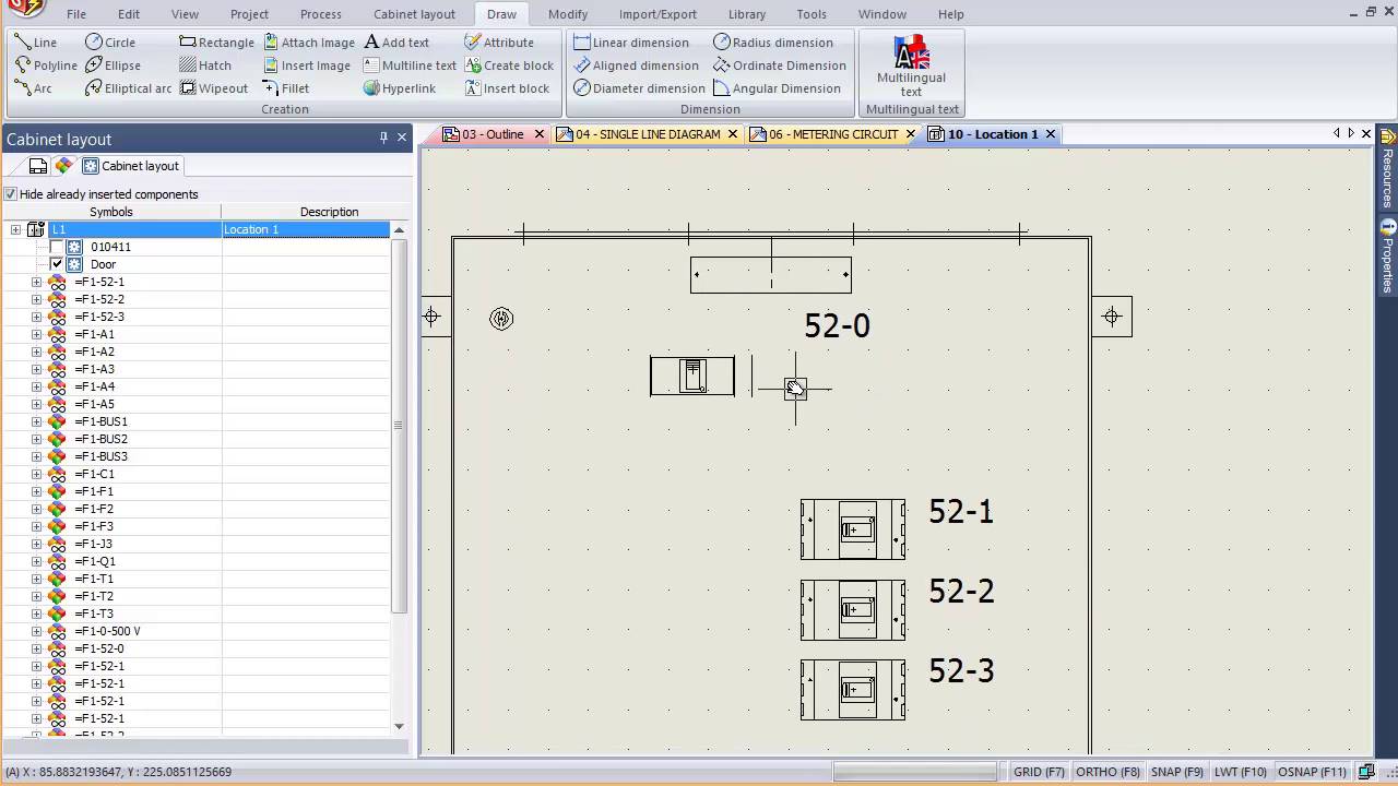 สอน SolidWorks Electrical 2D Cabinet layout ตอนที่7(Add door an ...
