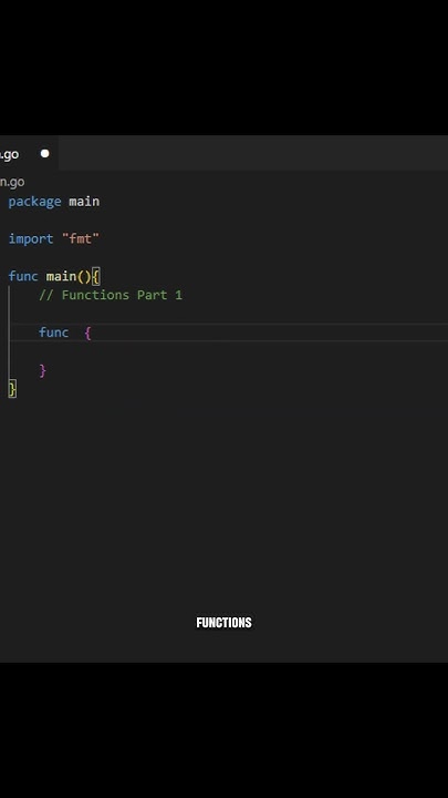 Day 9 of Learning Go - Functions Part 1 #codenewbie #coding #codingjourney - YouTube