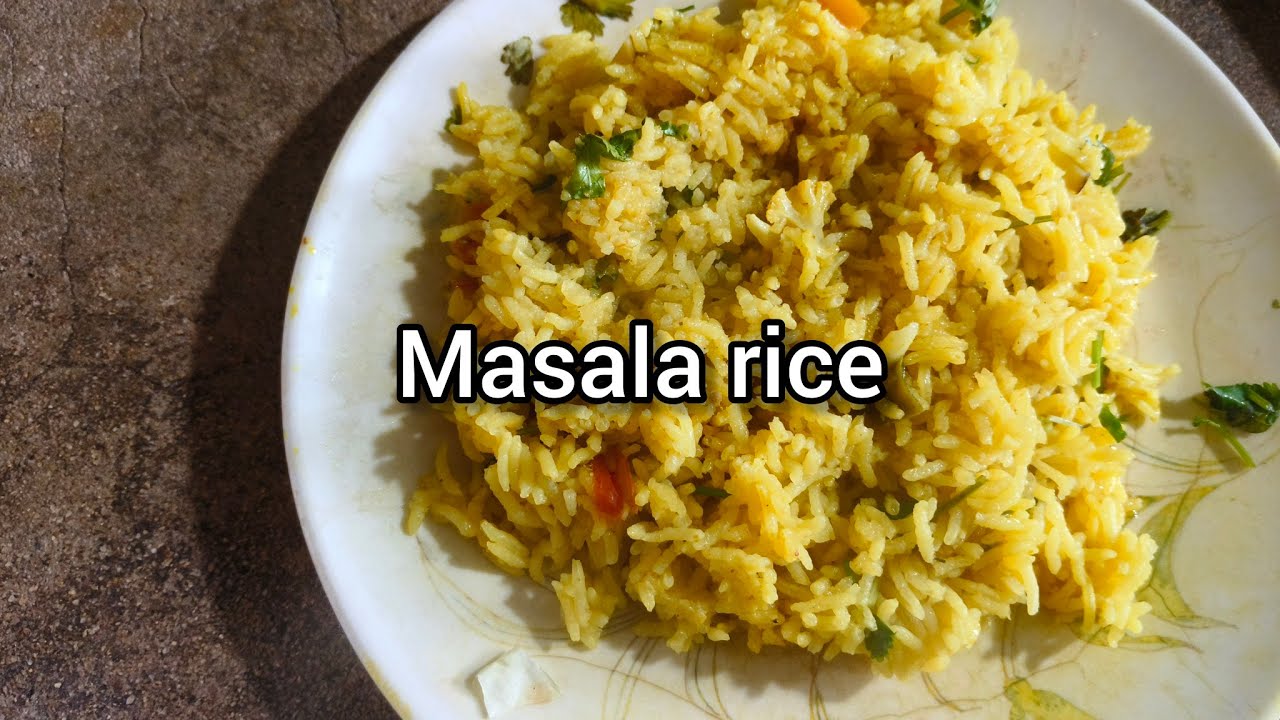 simple testy masala rice/ veg masala rice lunch bux receipe - YouTube