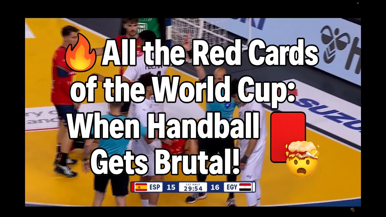 🟥🤯All the Red Cards of the World Cup: When Handball Gets Brutal! 🟥🤯 ...