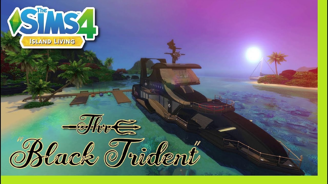 Sims 4 New Island Living Yacht Speed Build 🌴 SUPER Luxury Yacht ...