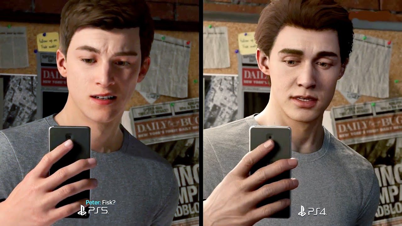 Spider Man Remaster New Peter PS5 Vs PS4 Gameplay - YouTube
