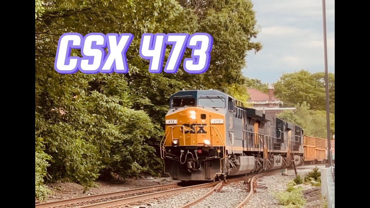 CSX M426 Sterling st Clinton MA, CSX 473 40 MPH!!! - YouTube