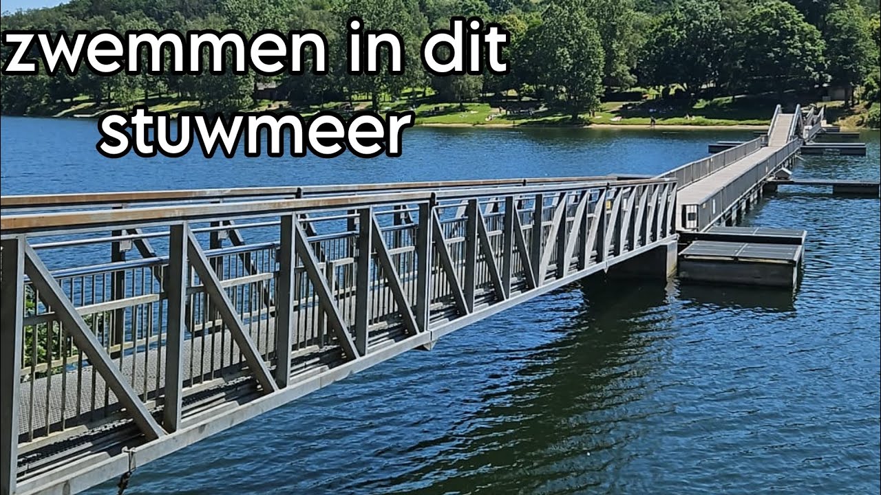 zwemmen in stuwmeer! vakantie vlog 4 Luxemburg (camping bissen) - YouTube