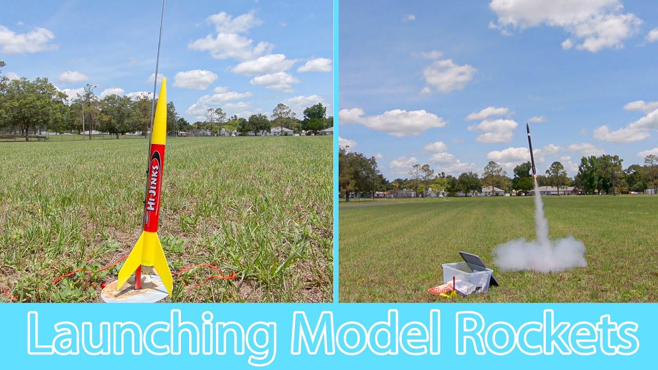 Model Rocket Launch I Hi Jinks by Estes - YouTube