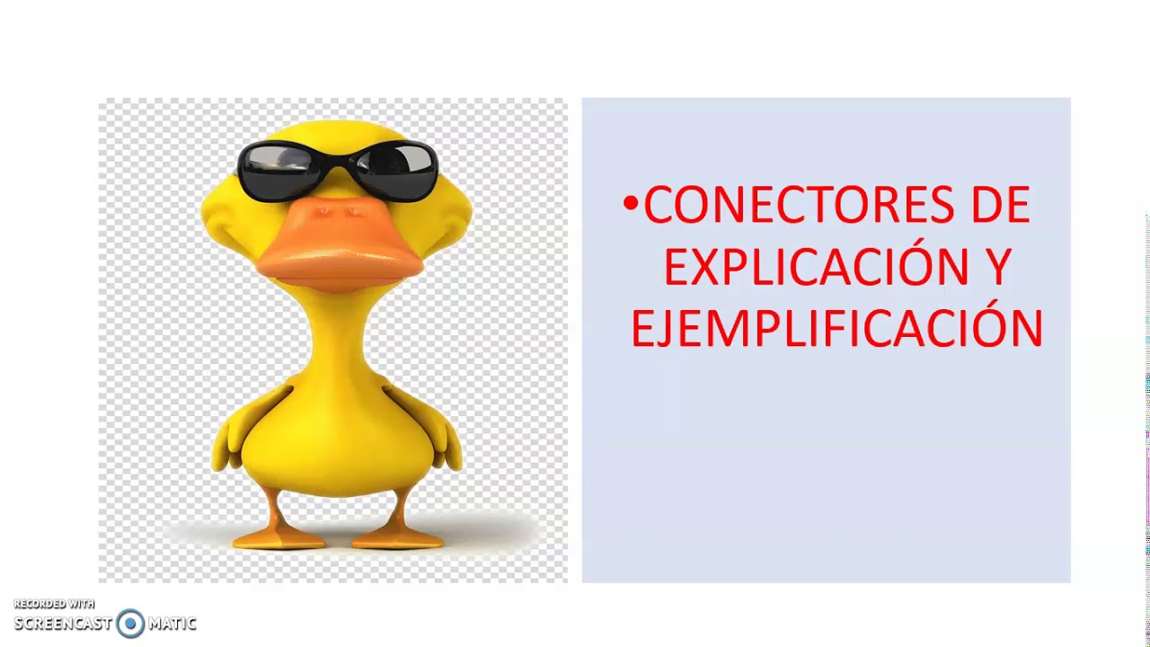 Conectores de explicación y ejemplificación - YouTube